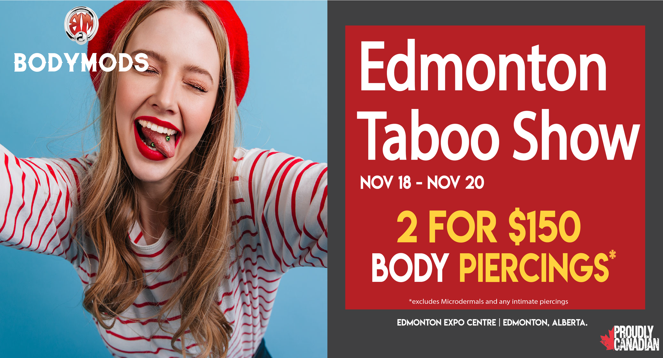 Edmonton Taboo Show! Nov 18th -20th. – BodyMods